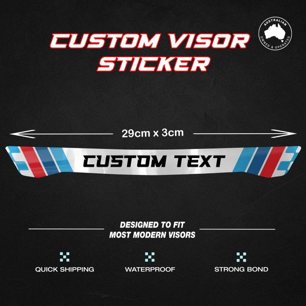 Custom Helmet Visor Sticker