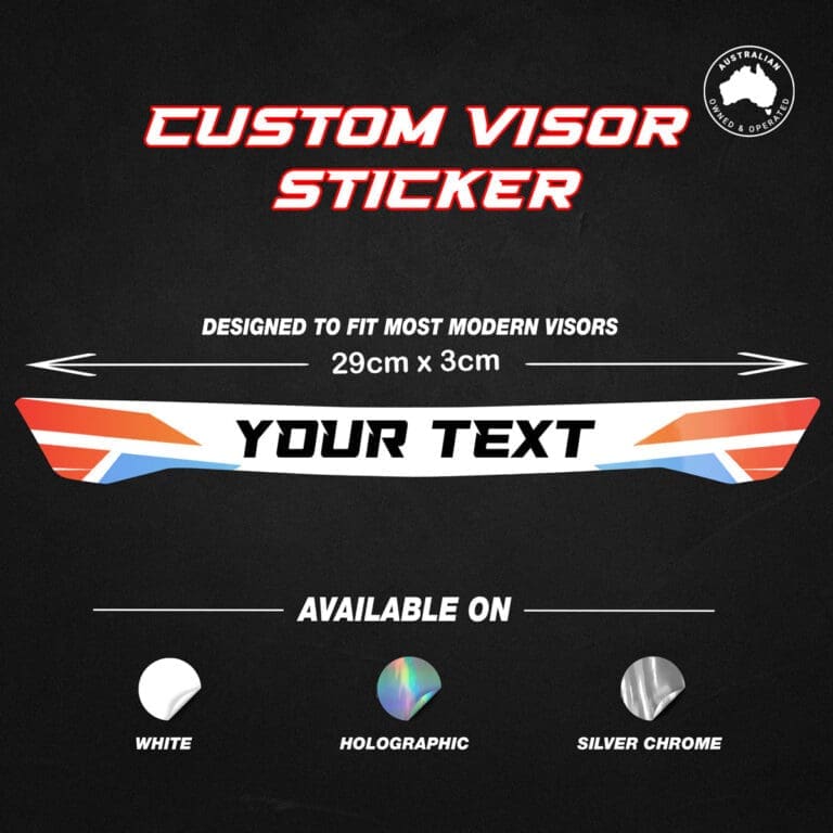 Helmet Visor Stickers Adelaide | Australia